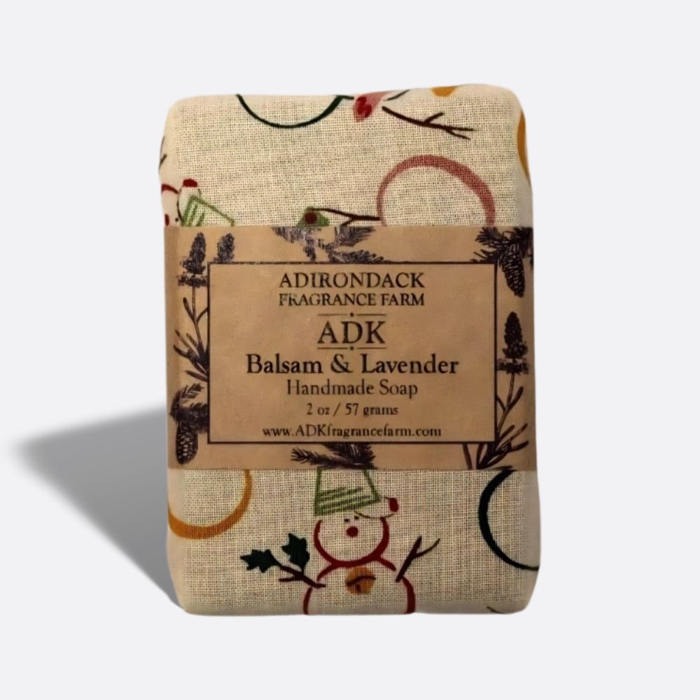 Balsam Lavender Cloth Wrapped Soap Bar 2oz